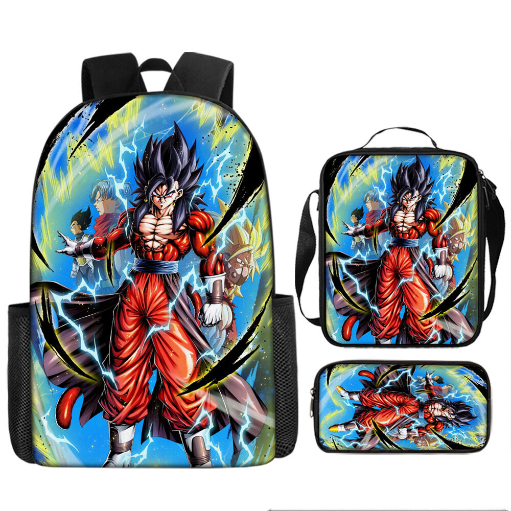 Источник Прямые продажи от производителя Dragon Ball Рюкзак Сумка для начальной школы Сумка с цифровой печатью Детская сумка для еды Сумка для ручек Готова на складе