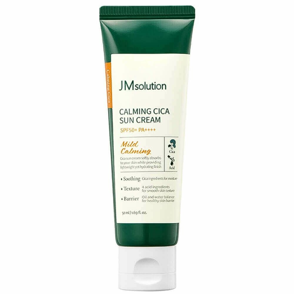 JMsolution Успокаивающий солнцезащитный крем для лица с центеллой 50 мл Calming Cica Sun Cream SPF50+/PA++++