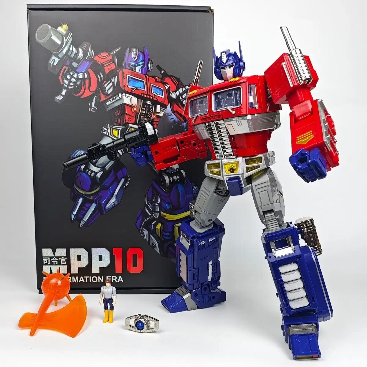 Трансформер WJ MPP10 Optimus Prime 32 см, темно-синий