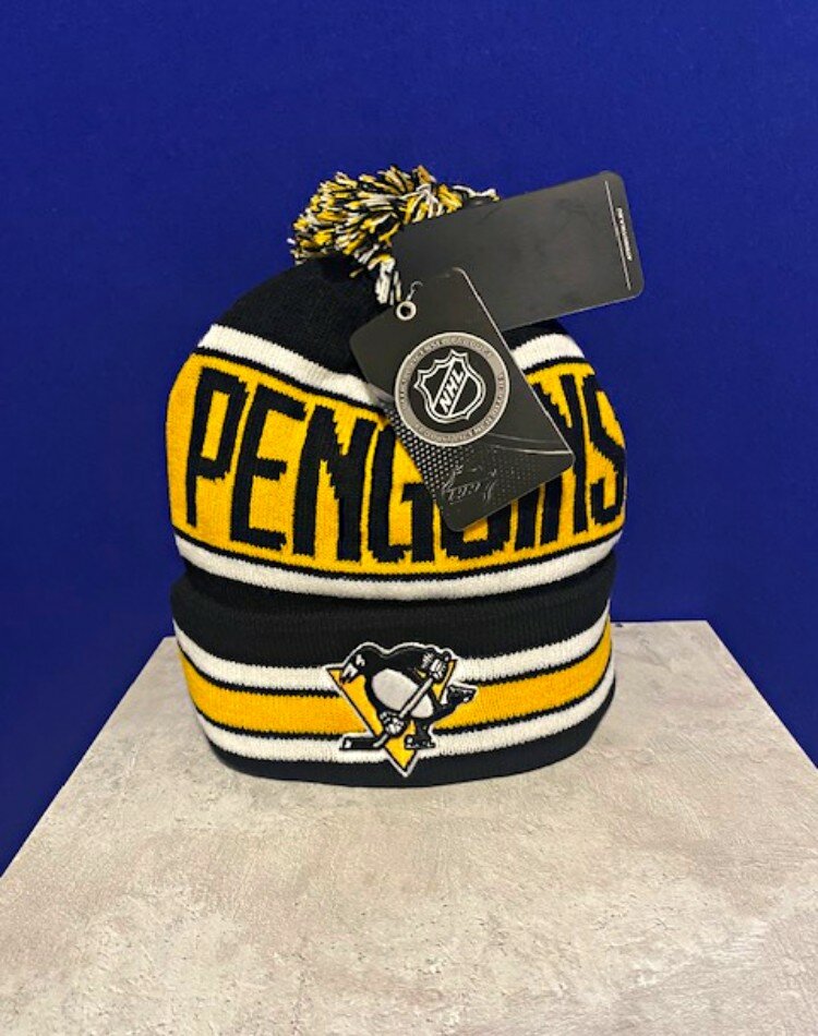 Пингвины хоккей шапка зимняя хк хоккейного клуба питтсбург Pittsburg Penguins ( США ) желтая