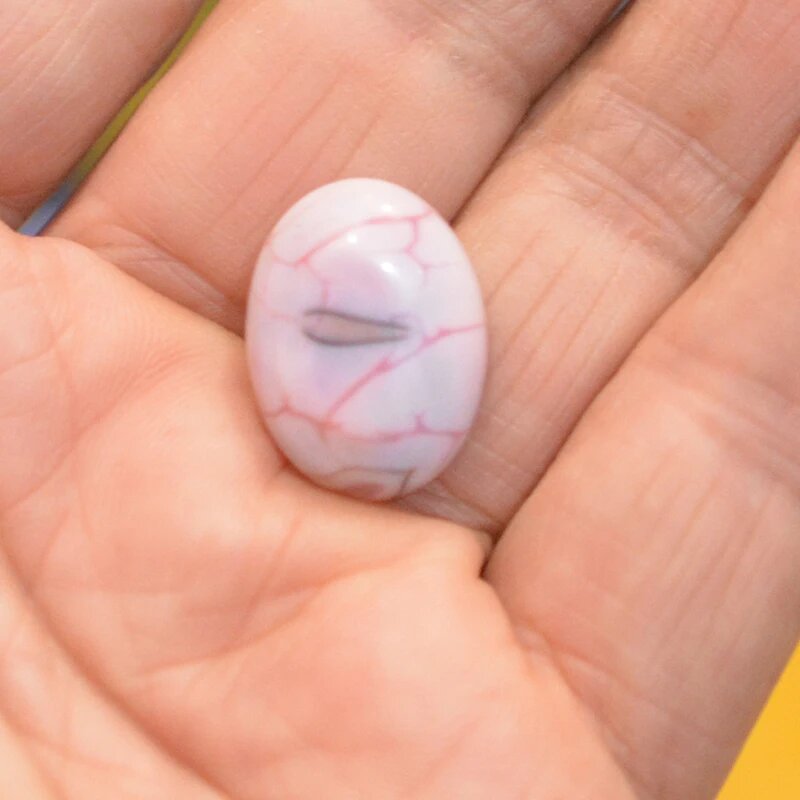 Золотой песок агат кабошон 15x20 мм Розовый, 003