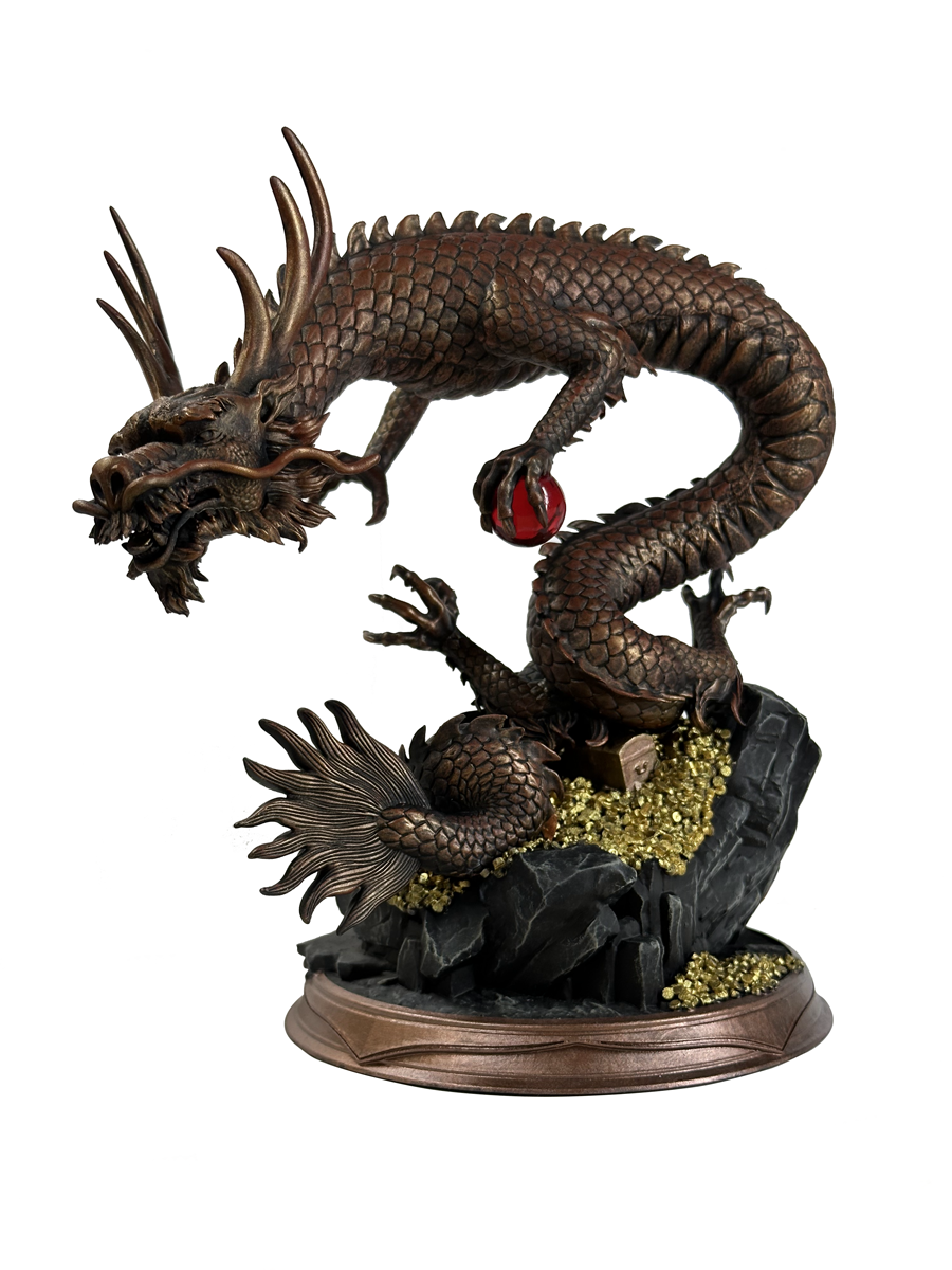 Статуэтка фэншуй дракон Фунцанлун с жемчужиной, статуэтки для интерьера, сувенир фэншуй, подарок