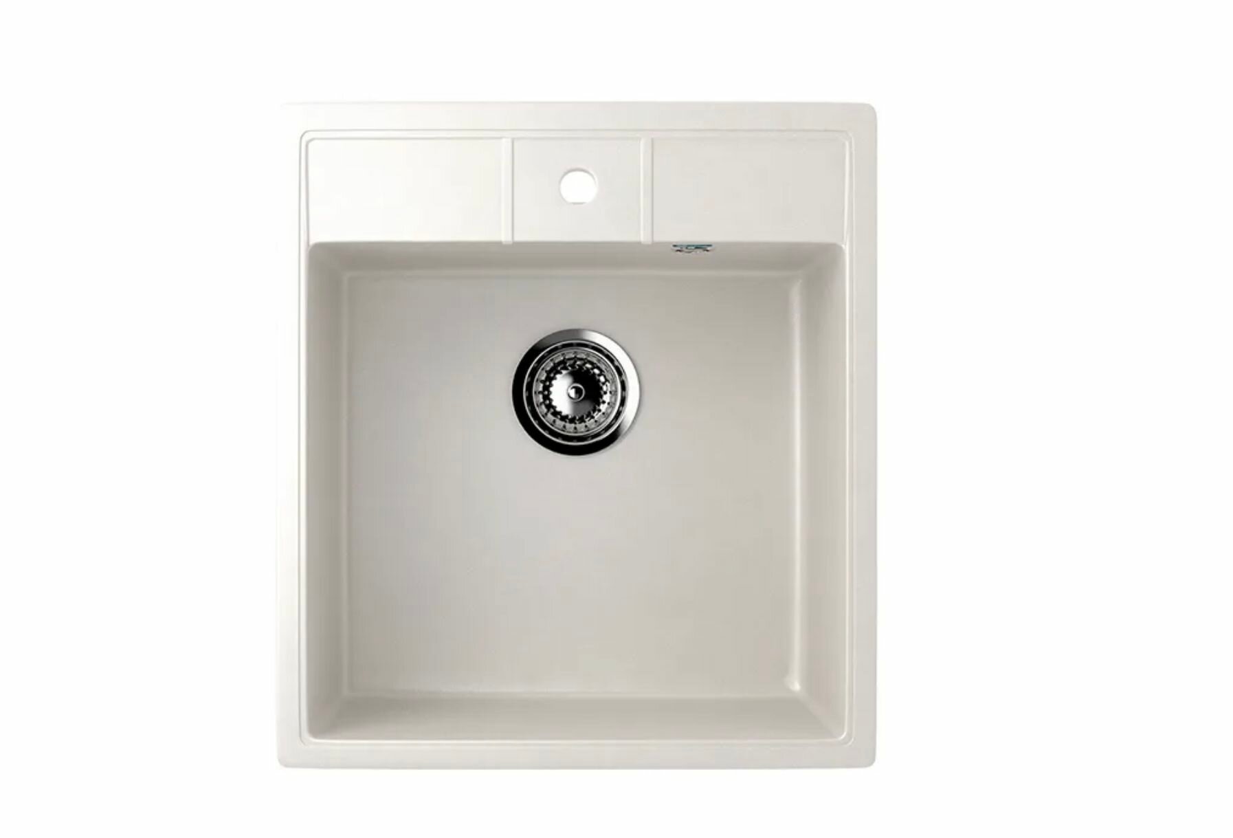 Мойка врезная мраморная Ulgran U-406 45х50 см, ультра-белый