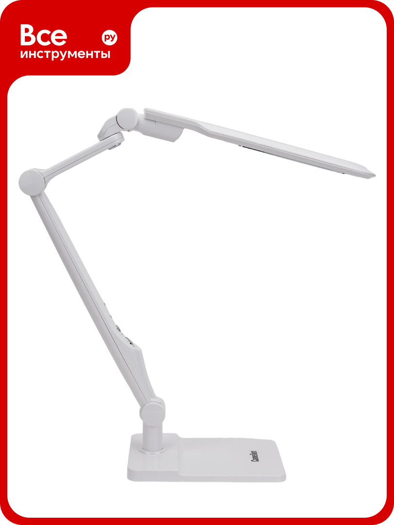 Настольный светильник Camelion KD-831 C01 белый 14016 со встроенными светодиодами, диммер на корпусе