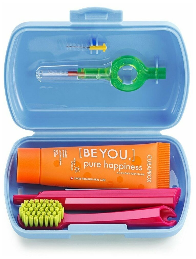 Дорожный набор (щетка + набор) Curaprox BE YOU Travel Set