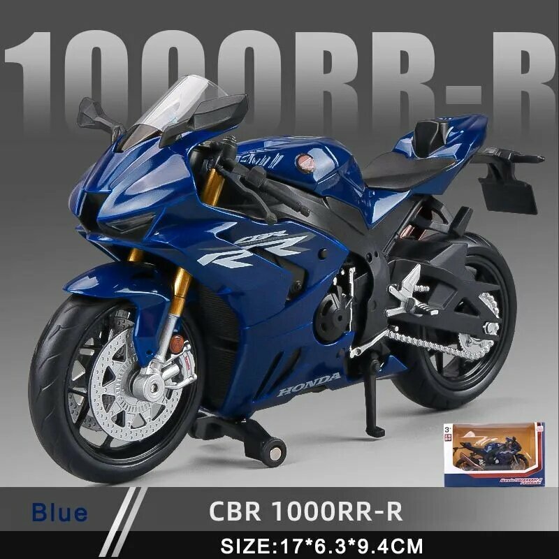RMZ CITY 1/12 Мотоцикл металлический, Honda CBR1000RR, игрушка для мальчиков, железная моделька, игрушечный транспорт, мото