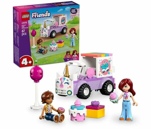 Конструктор LEGO Friends 42675 Автомобиль для доставки тортов в виде единорога (Lego 42675)