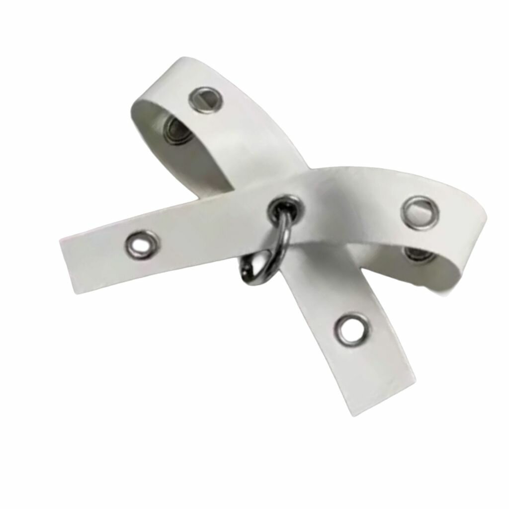 Кожаная пряжка с бантом, акварельная заколка-бутон для волос-белый