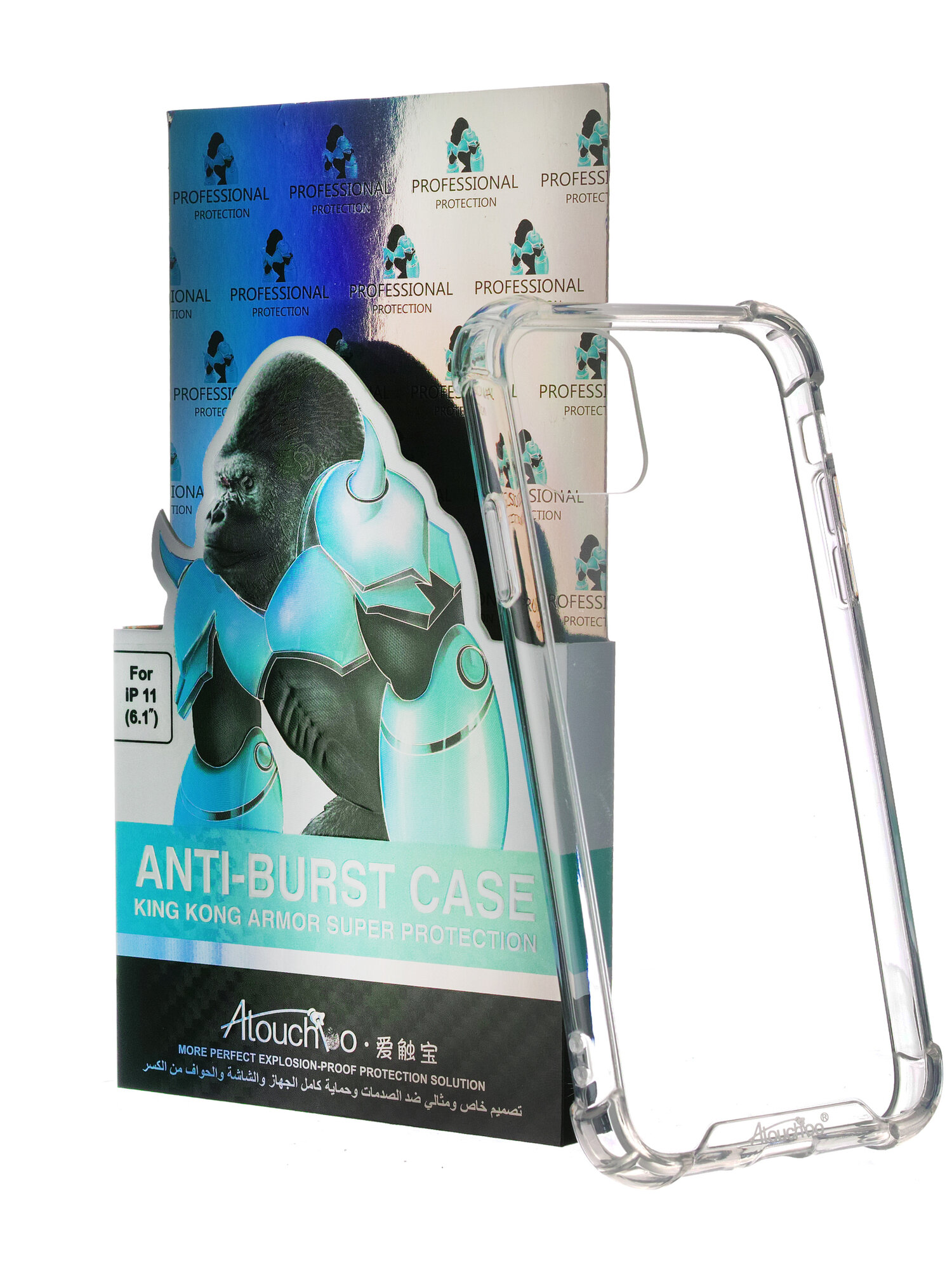 Противоударный чехол King Kong Anti-shock для iPhone 11 (прозрачный)