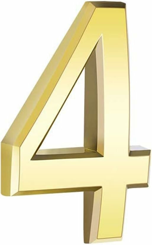 4 Самоклеящийся цифровой номер двери 7cm