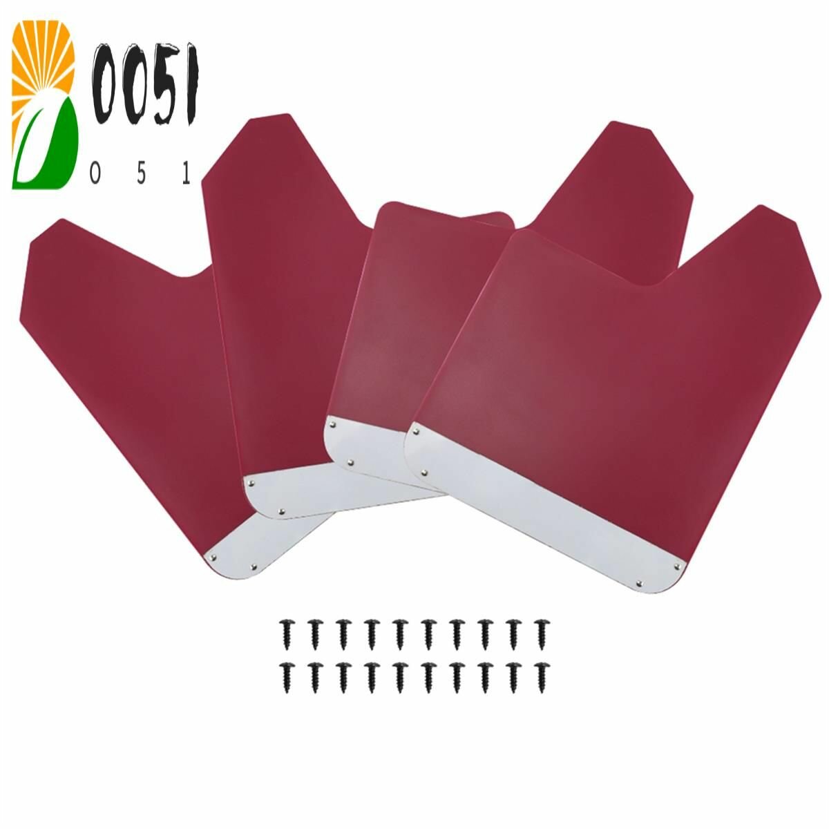 (Q I Z F) Универсальные Брызговики Со Светоотражателями Для Грузовиков/Легковых Автомобилей/Внедорожников 4 Шт