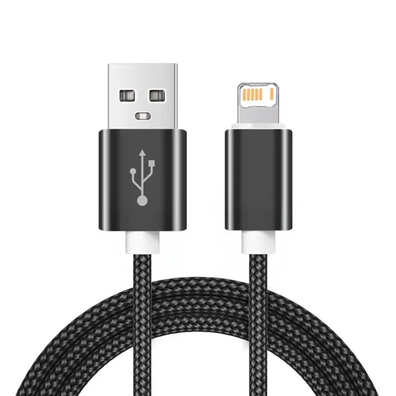 USB кабель Lightning, 1.5м, Black