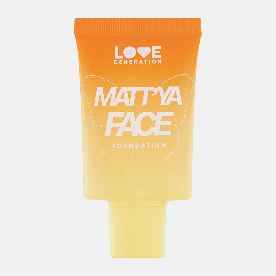 Матирующий тональный крем для лица тон 01 Love Generation Mattya Face - 1 шт!