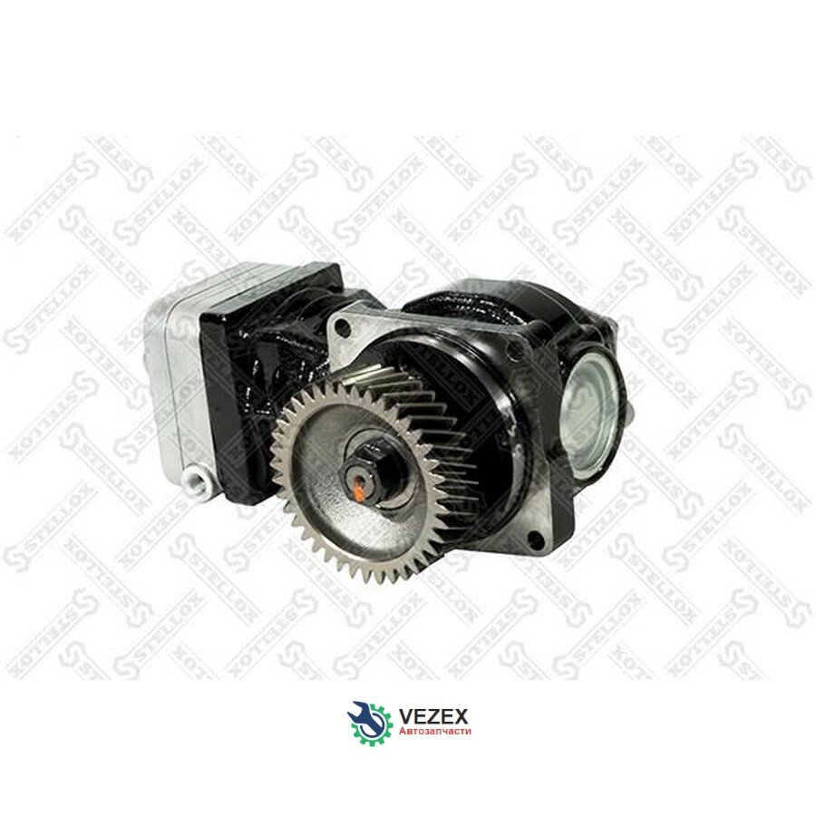 STELLOX 8525372SX компрессор одноцилиндровый !=>4111510080 короткая головка, большая шестерня\ MB ATEGO
