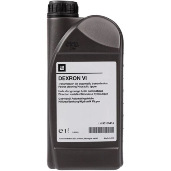 Трансмиссионное масло GM (general Motors) ATF Dexron VI синтетическое 1 л 93165414