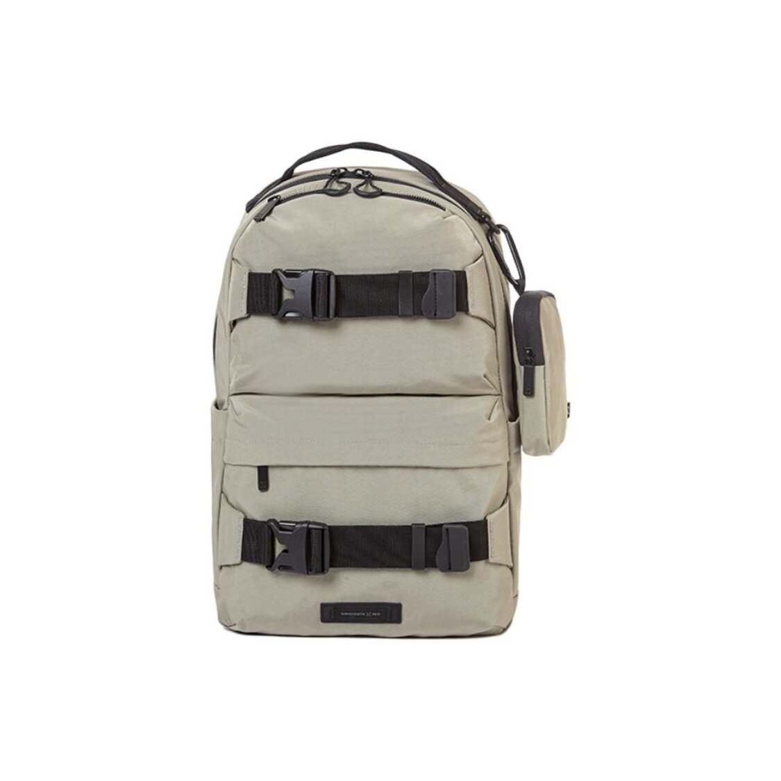 Сумка Samsonite, фактура стеганая, бежевый — фото 1
