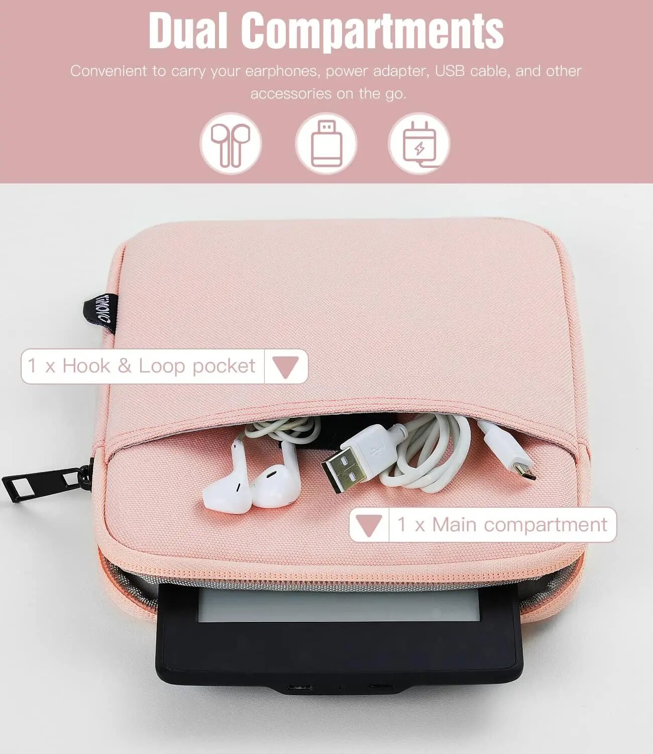 Чехол для Kindle Paperwhite 6-7 дюймов Розовый, Pink