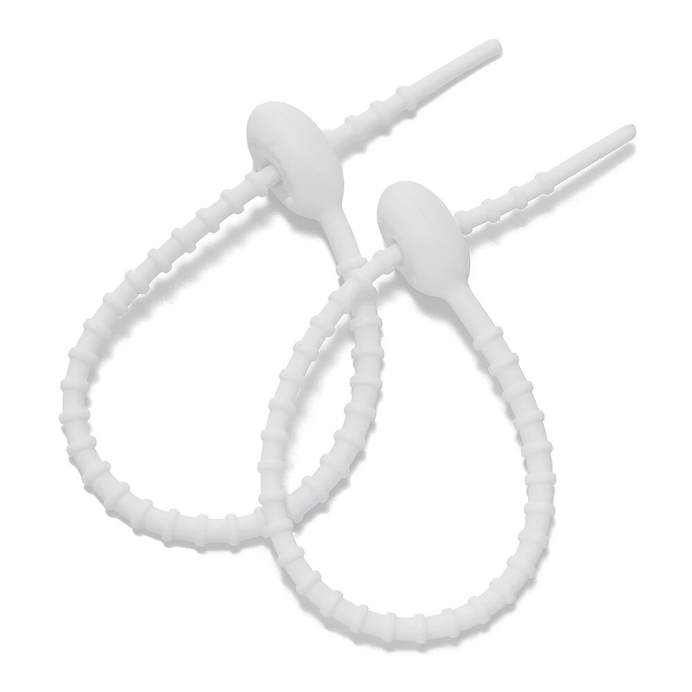 Силиконовые брелоки-шнурки AGCFABS 2-5 шт. 12cm x 5pcs, Белый, White