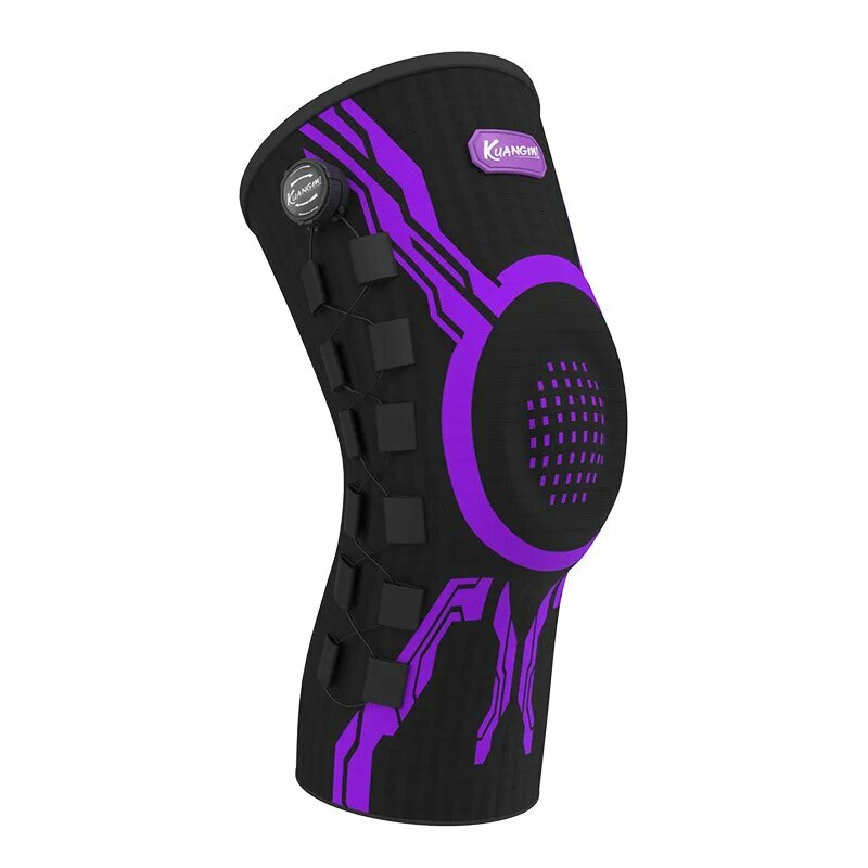 Компрессионный наколенник MIHJUSFDH для бега и тренировок L, Purple-Right