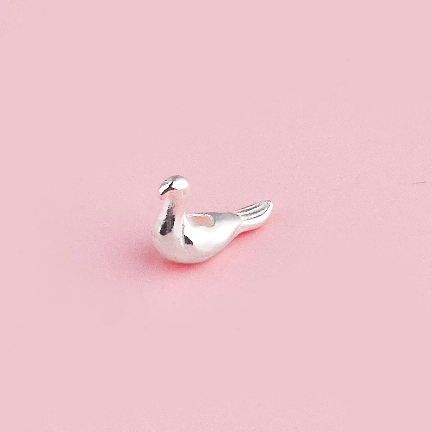Серебряная бусина птичка S925 Silver