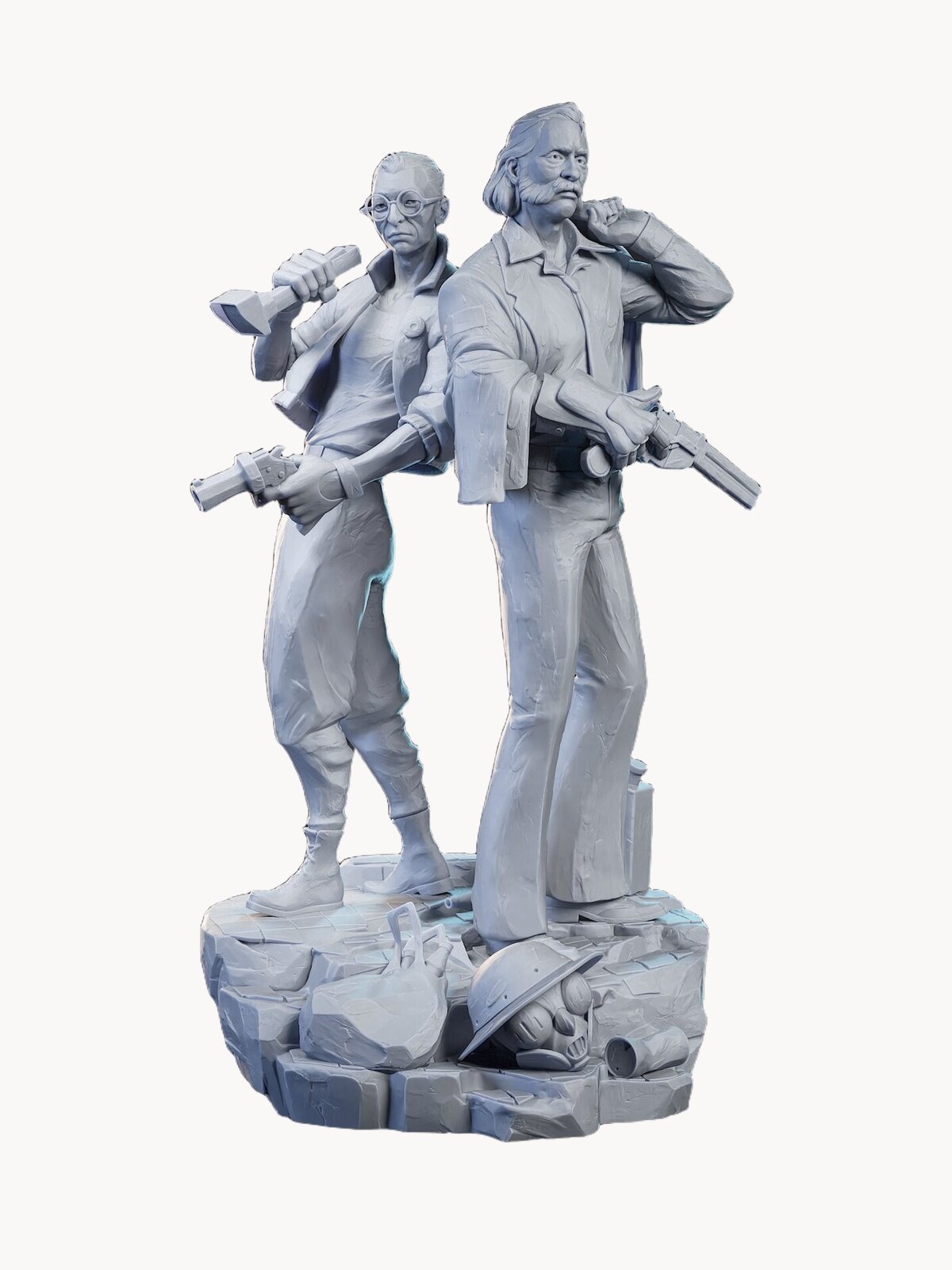 Фигурка Гарри и Ким (Garry and Kim) из игры Disco Elysium