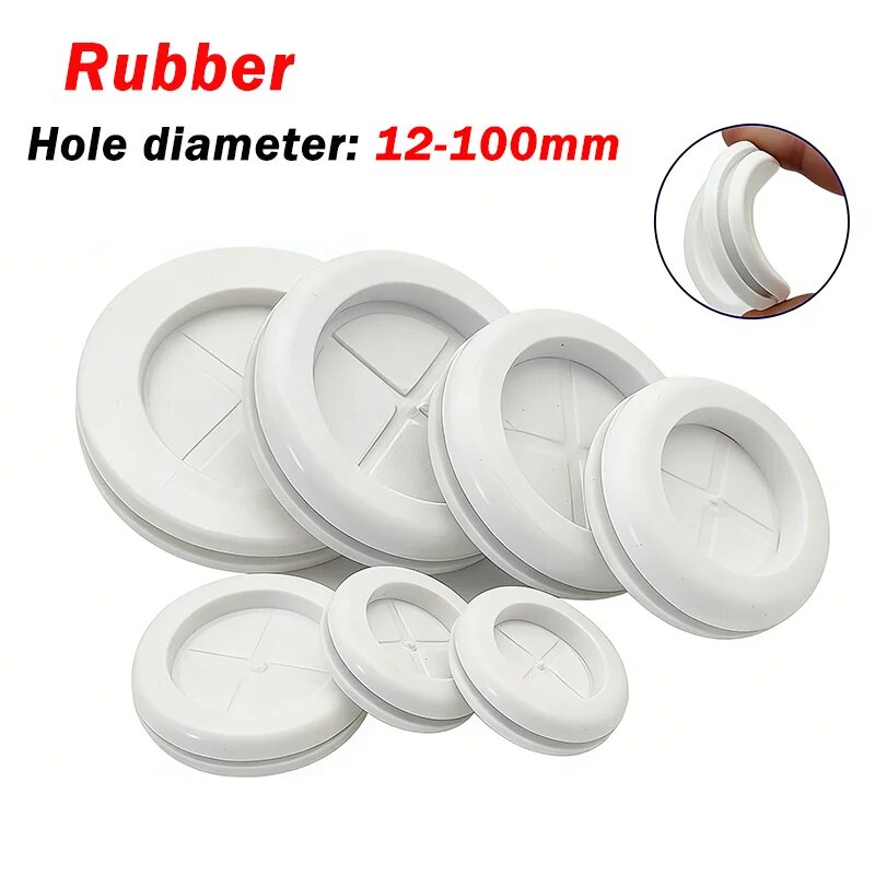 Резиновые прокладки круглые белые 12-100 мм 22mm-20pcs