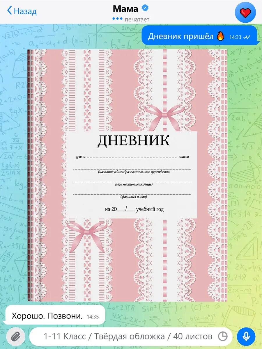 Школьный дневник с принтом y2k pinterest