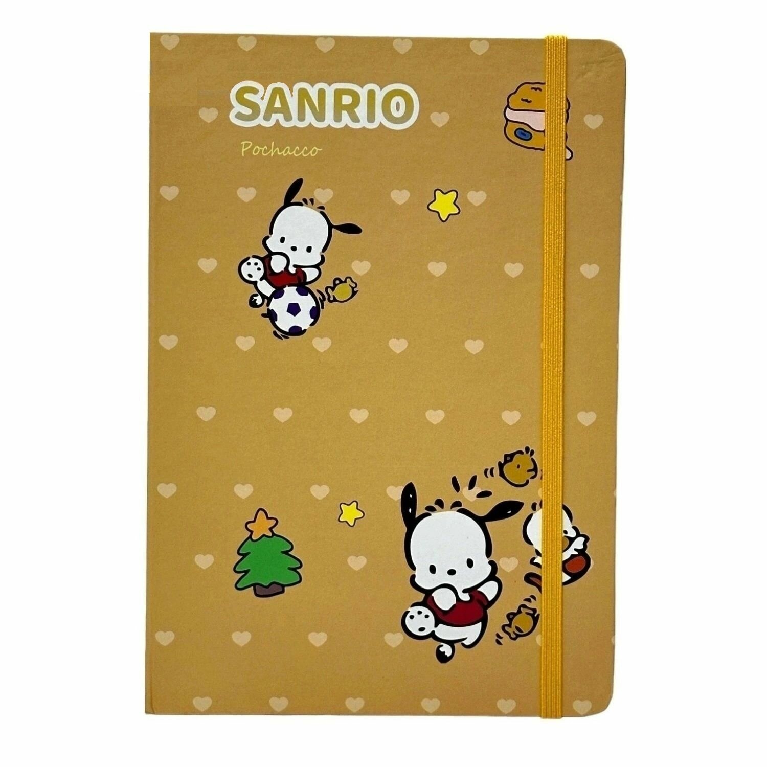 Блокнот для девочки на резинке со стикерами, формат А5, 64 листа, в клетку