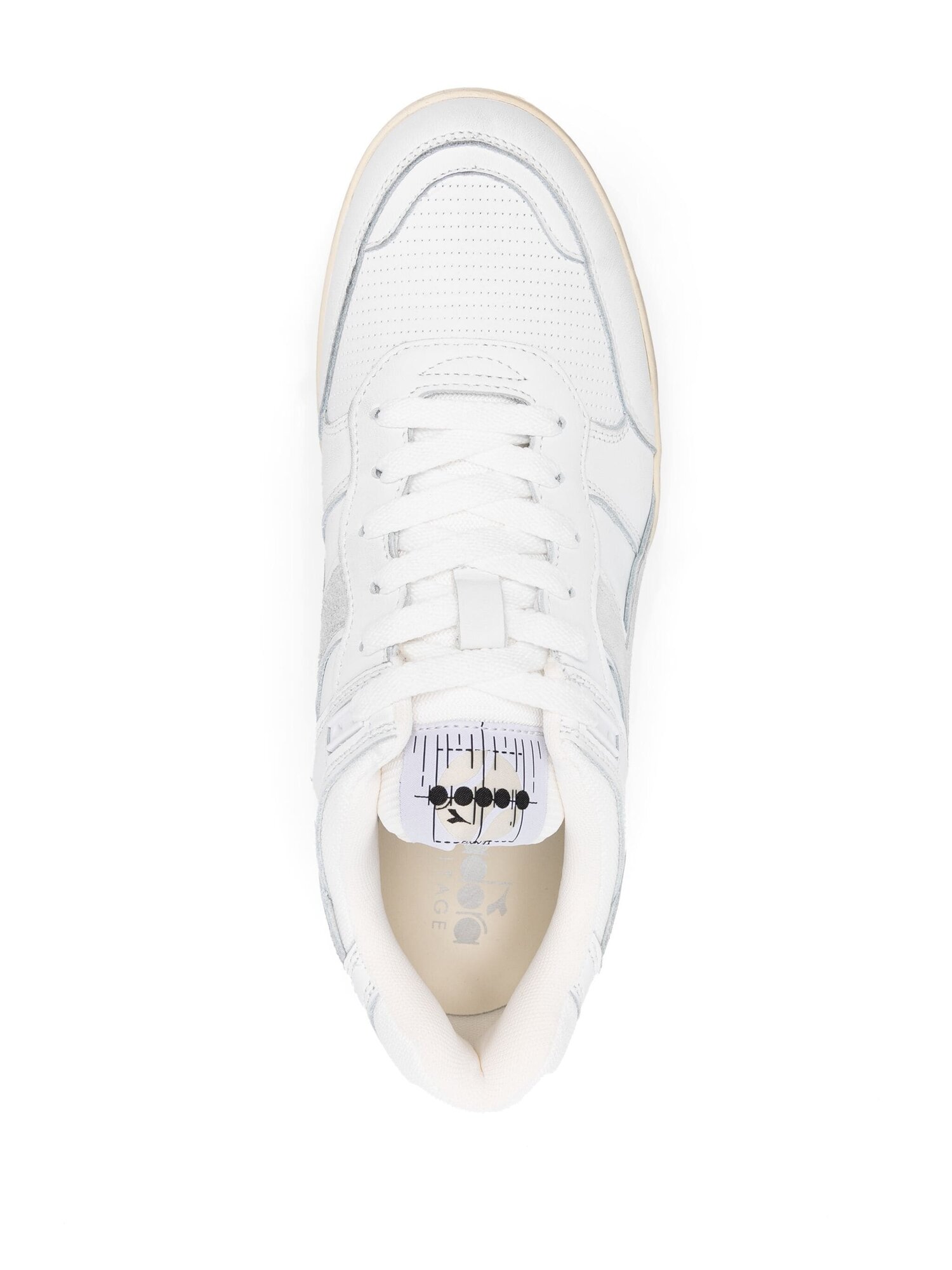 Кроссовки Diadora B.560 Heritage, размер 9.5, бежевый/белый — фото 1