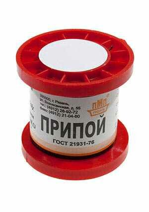 Припой ПОССУ40-05 ПРВ 0.5мм катушка 100г