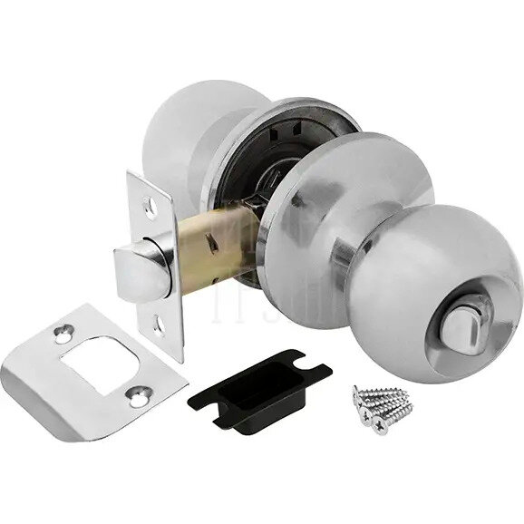 Ручка Ajax (Аякс) защелка DK682 CP-BK (6082 CP-B) (фик.) хром