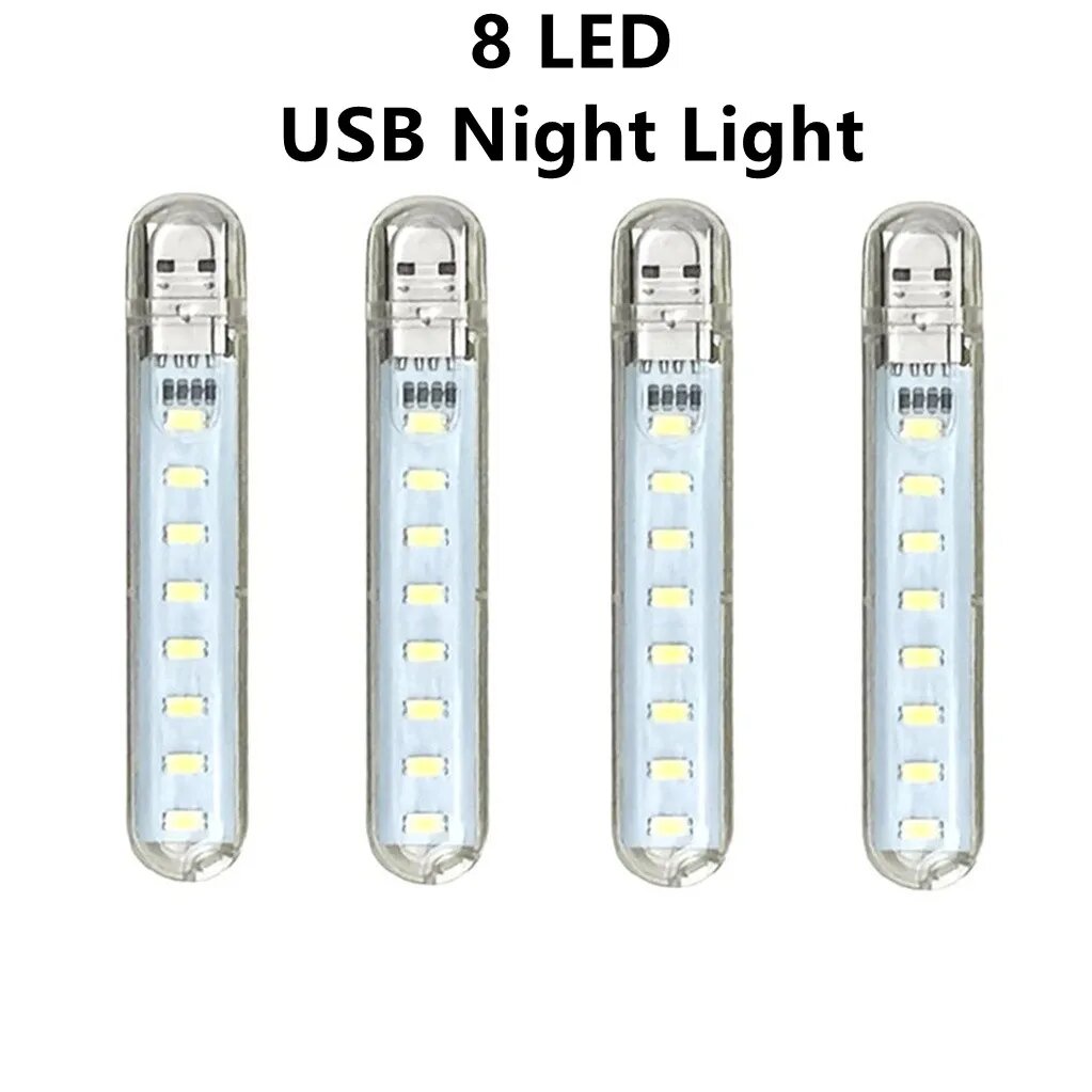 USB-ночник KuuTzz Warm White, 8 LED Night Light