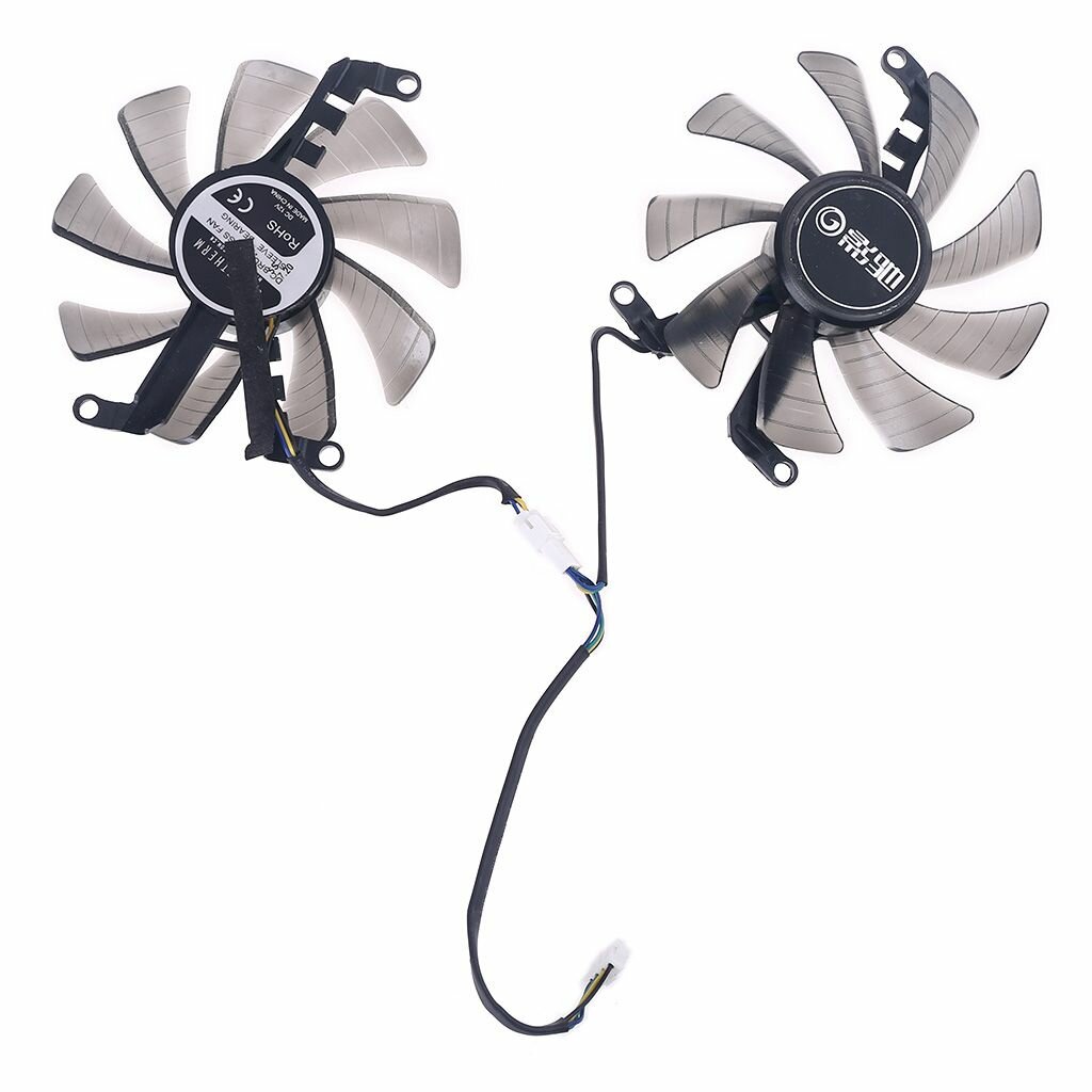 1 Пара 85 мм 4PIN Вентилятор для вентилятора Galax GeForce GTX 1660 2060 2070 гаасска