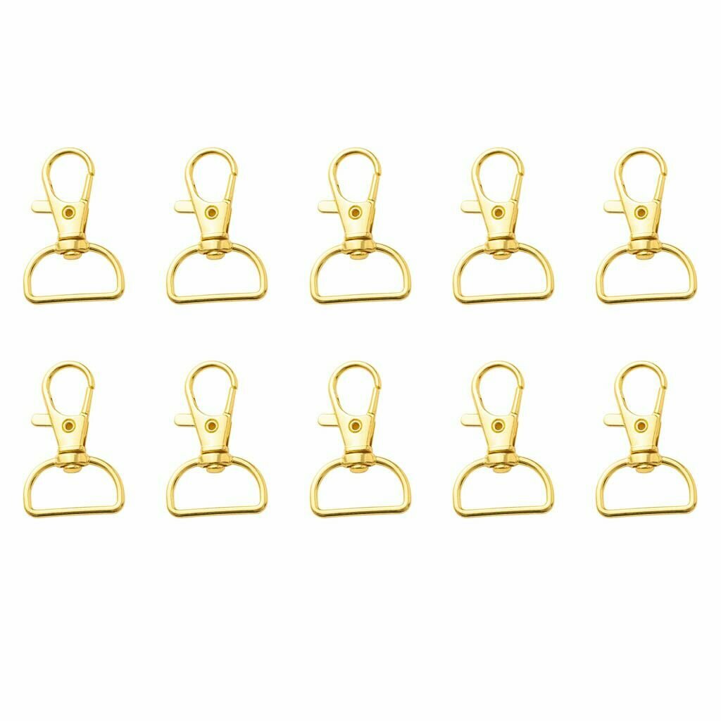 10 шт, аксессуары для сумок, застежки ручки из сплава металла, поворотные зажимы омаров