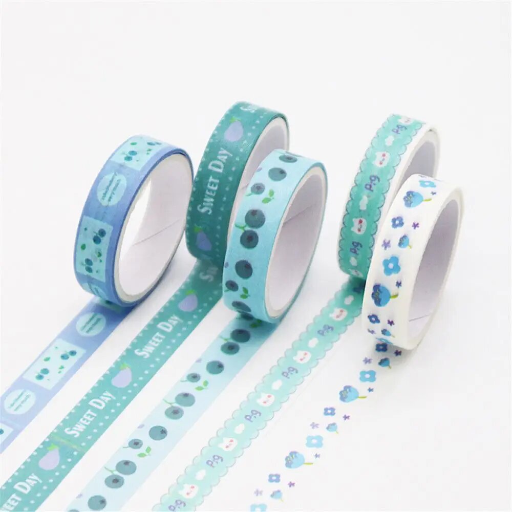Декоративная лента Washi Tape, 5 рулонов, цвет 2