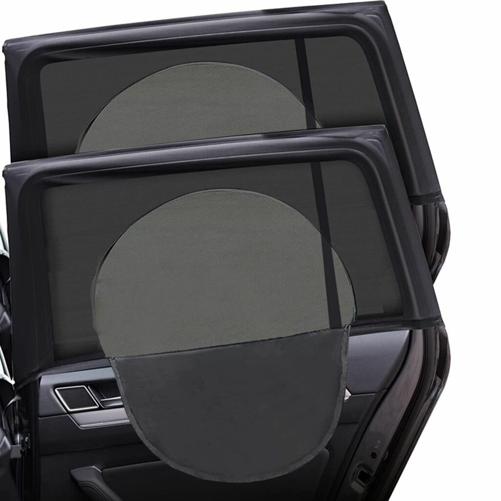 2 шт. автомобильные шторы на окна спереди/сзади, авто сбоку от солнца для детей, сетчатые чехлы, занавески защиты конфиденциальности