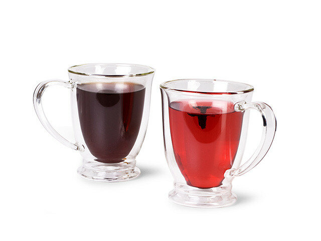 16486 FISSMAN Набор MATCHA из 2-х кружек с двойными стенками 270мл (жаропрочное стекло)