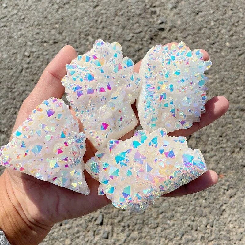 Кварцевый кластер ауры Белого Ангела 100-200g