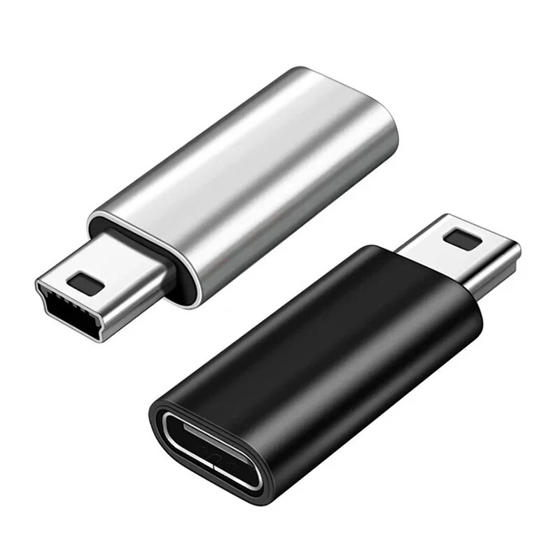Мини-адаптер USB Type-C для передачи данных black and silver