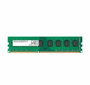 Модуль оперативной памяти CBR CD3-US04G16M11-01, DDR3, DIMM (UDIMM), PC3-12800, 1600MHz, CL11, 1.5V