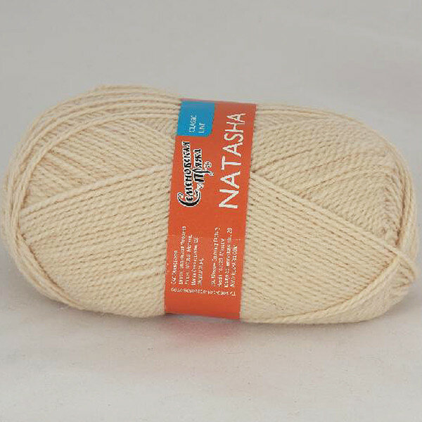 Пряжа Семеновская наташа ПШ 671 кремовый (5 мотков)