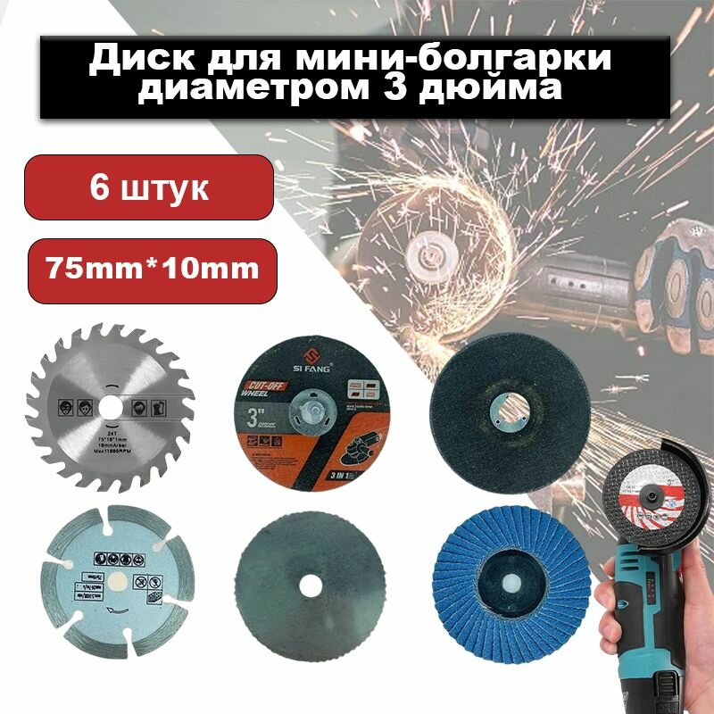 Круг шлифовальный 75 x 1.1 x 10 шлифовальный круг абразивный круг круг отрезной
