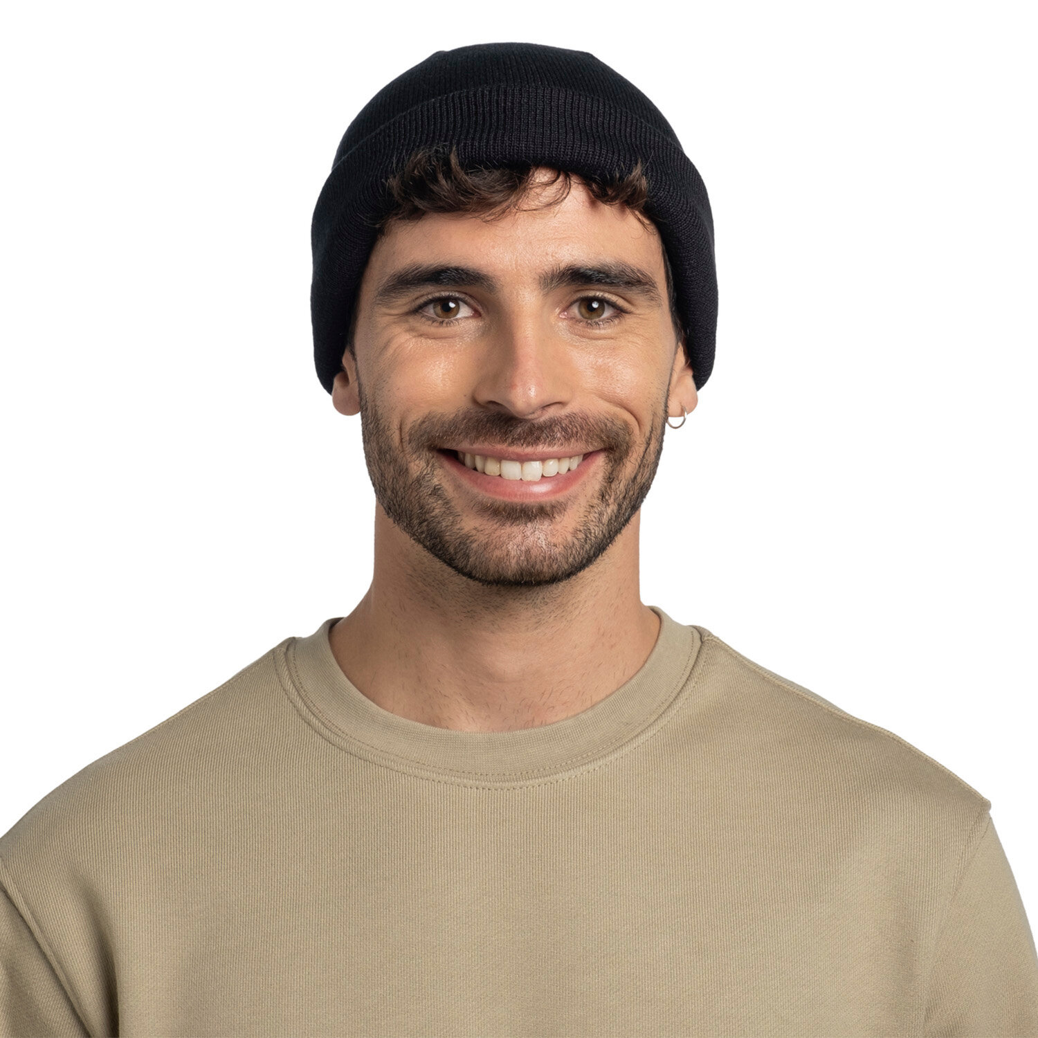 Шапка-бини Buff Knitted hat lilon fisherman для взрослых и детей, размер OneSize, черный — фото 1