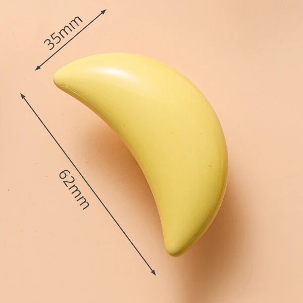 Детская ручка для шкафа NAIERDI, moon yellow, 35x62 мм