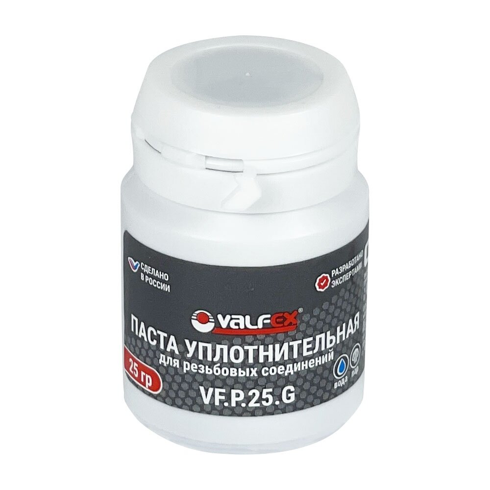 Сантех VALFEX паста уплотнительная 25г вода пар VF. P.25. G ЛОТ 2 шт