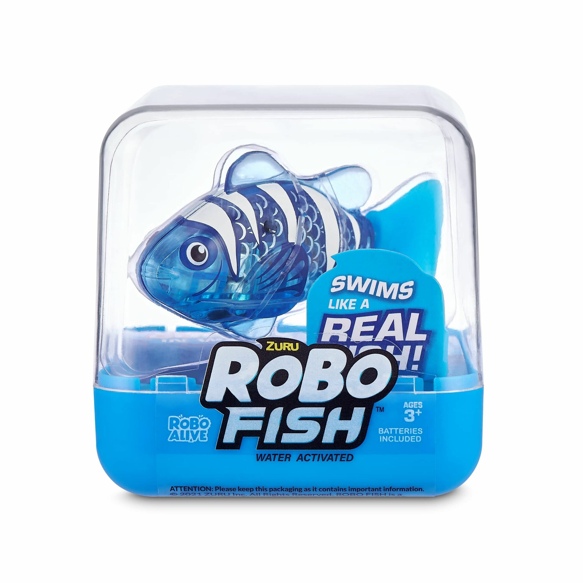 ZURU Robo Alive Fish Water Activated / Роботизированная игрушка для домашних животных, плавающая рыбка