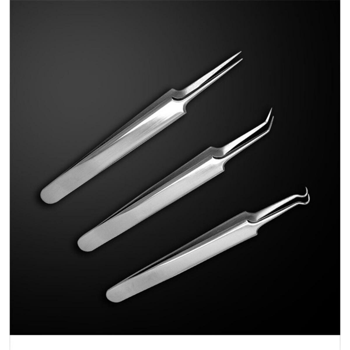 Пинцет из нержавеющей стали для удаления прыщей, удаление черных точек, средство для удаления пятен, игла, пинцет, инструмент для ухода за лицом, красота