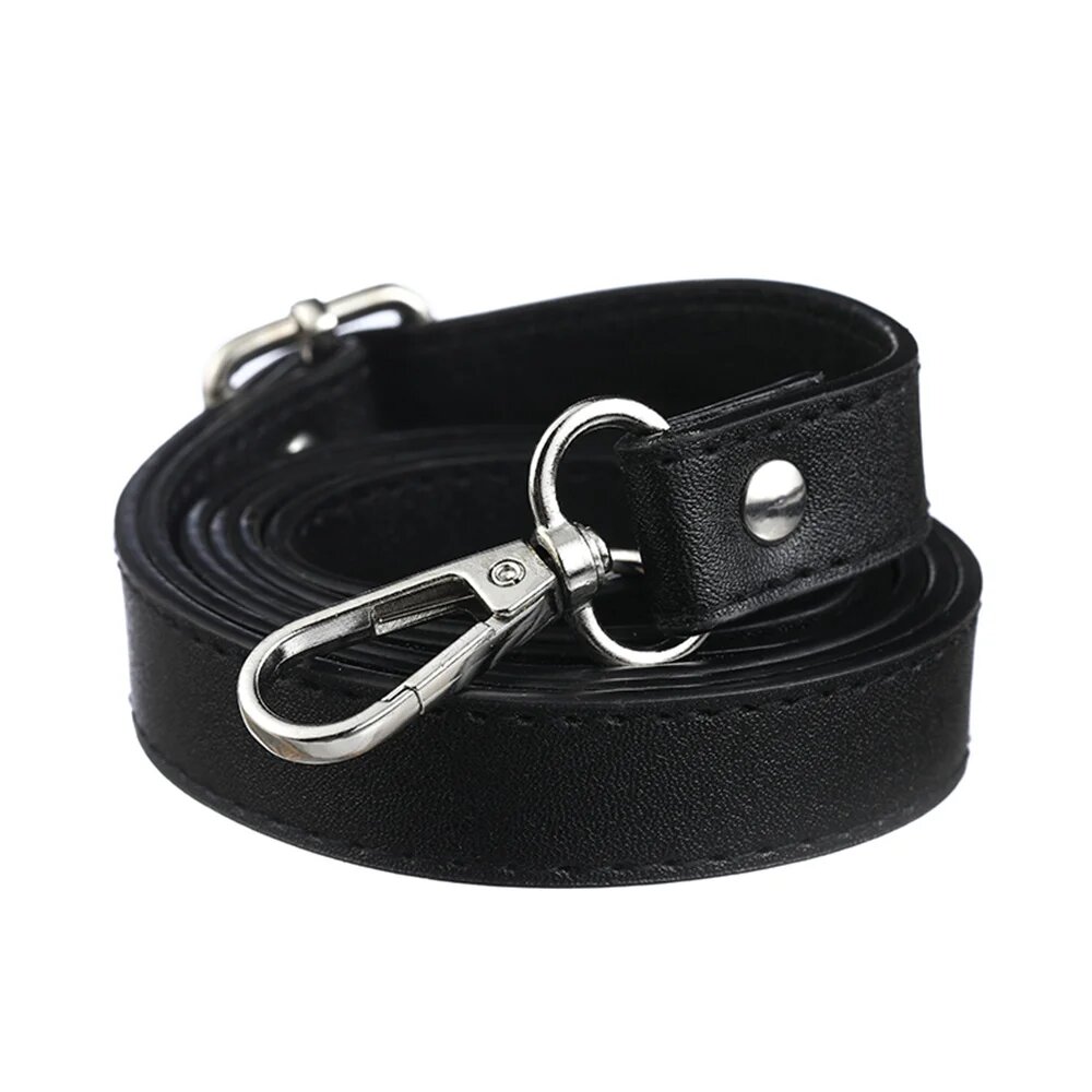 Ремень для сумки на плечо, черный, 130 см, black silver