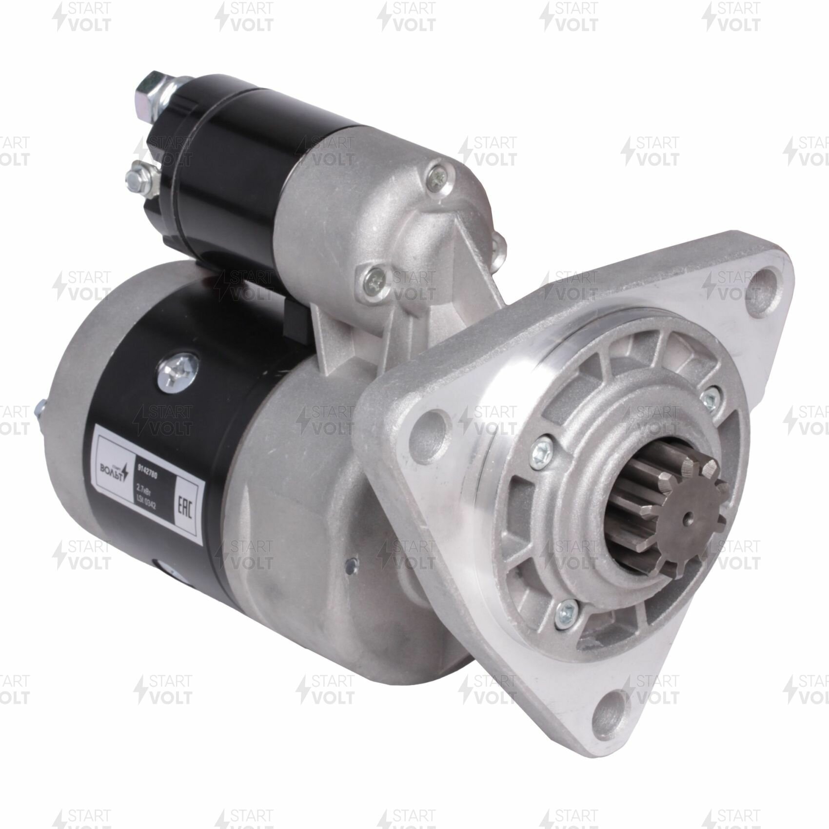 Стартер для МТЗ-80/82/ГАЗ/ПАЗ/ЗИЛ с двигателями ММЗ-Д240/245/260; Startvolt LSt0342