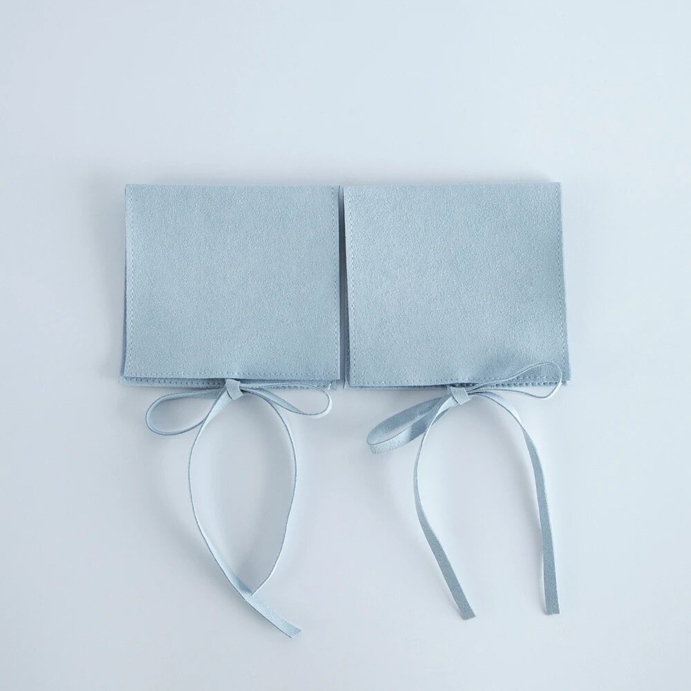 5 шт, бархатные подарочные пакеты из микрофибры Weikende 6x6 см 8X6 cm, 5pcs no logo